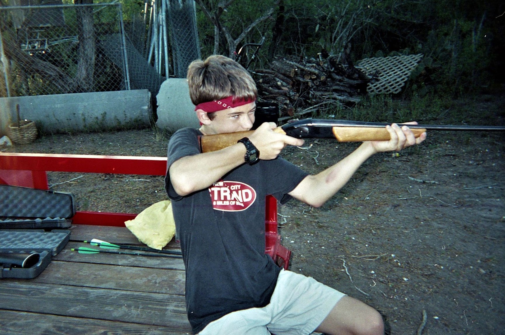 HLRBO - A Young Boy With a Gun. 1950 Image Refuses to Fade